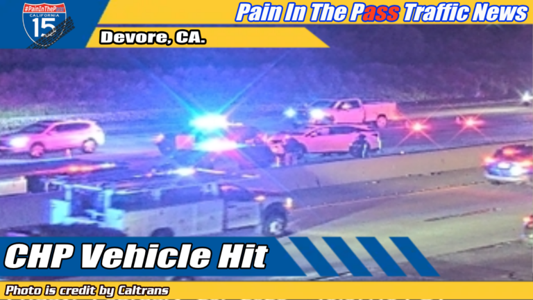 CHP vehicle Rear-Ended by Elderly Driver on Southbound I-15 in Devore ...