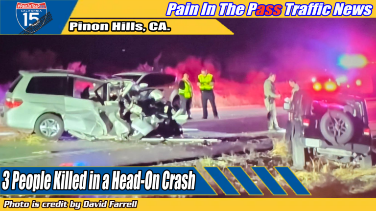 3 Killed, 2 Airlifted after Head-On Crash on Highway 18/Palmdale Rd in ...