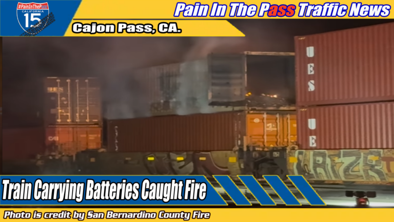 Freight Train Container Carrying Lithium Batteries Catches Fire in the ...